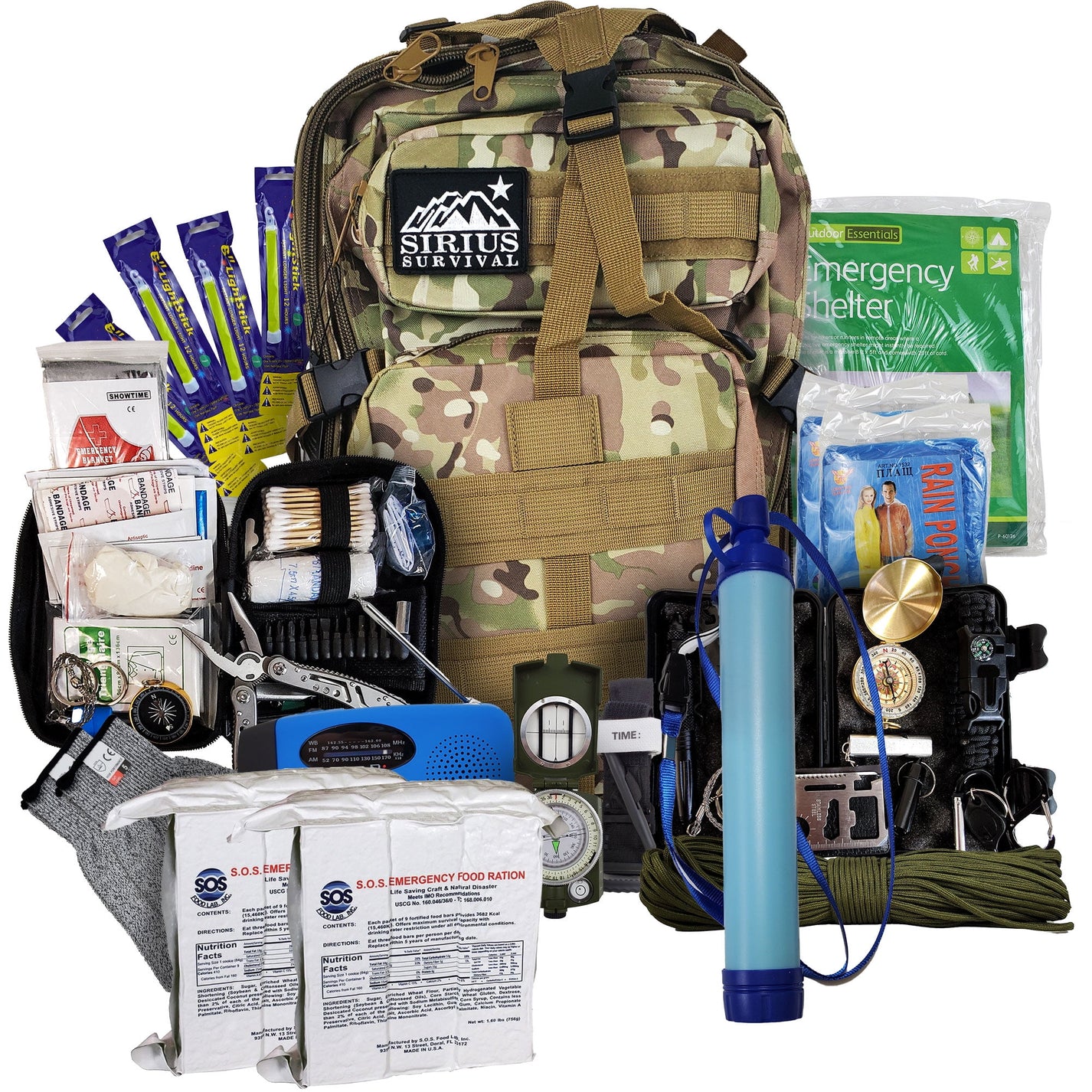 Vital 72 Hour Emergency Survival Kit for Family - Be Prepared for Hurr ...