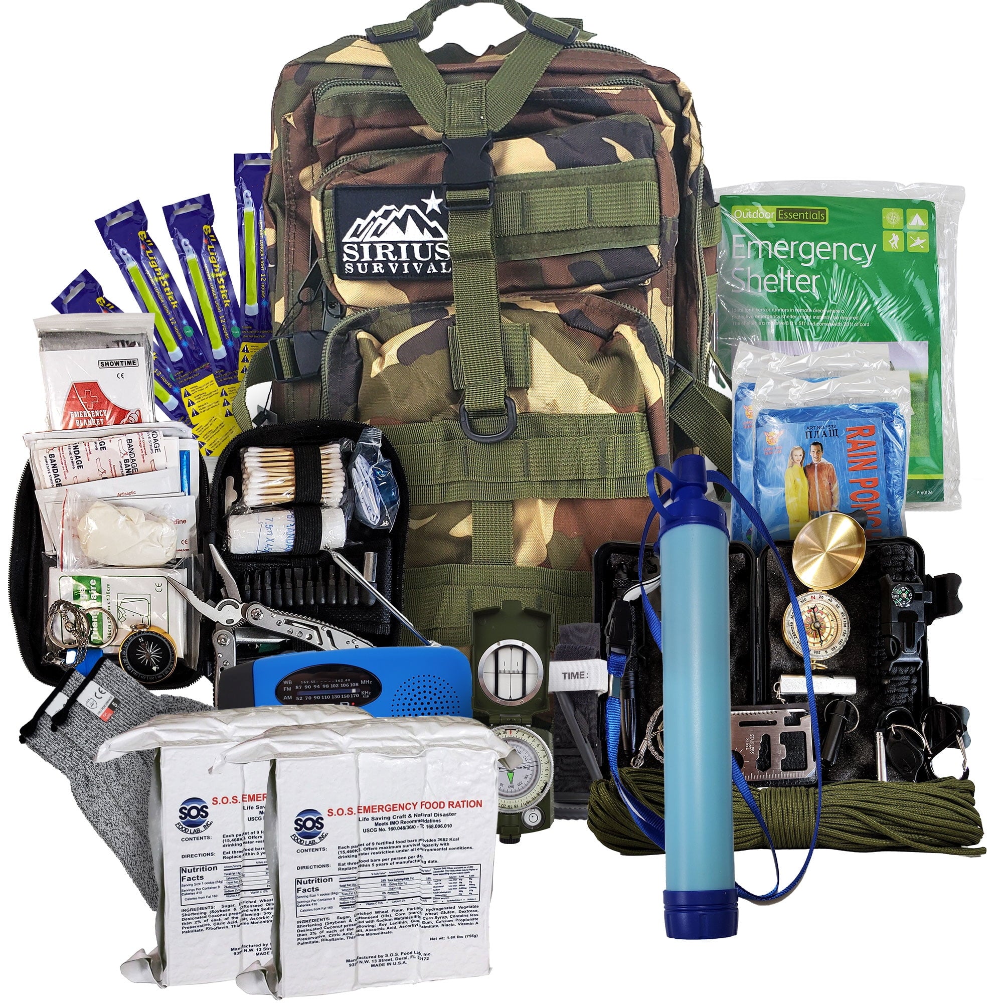 Vital 72 Hour Emergency Survival Kit for Family - Be Prepared for Hurr ...
