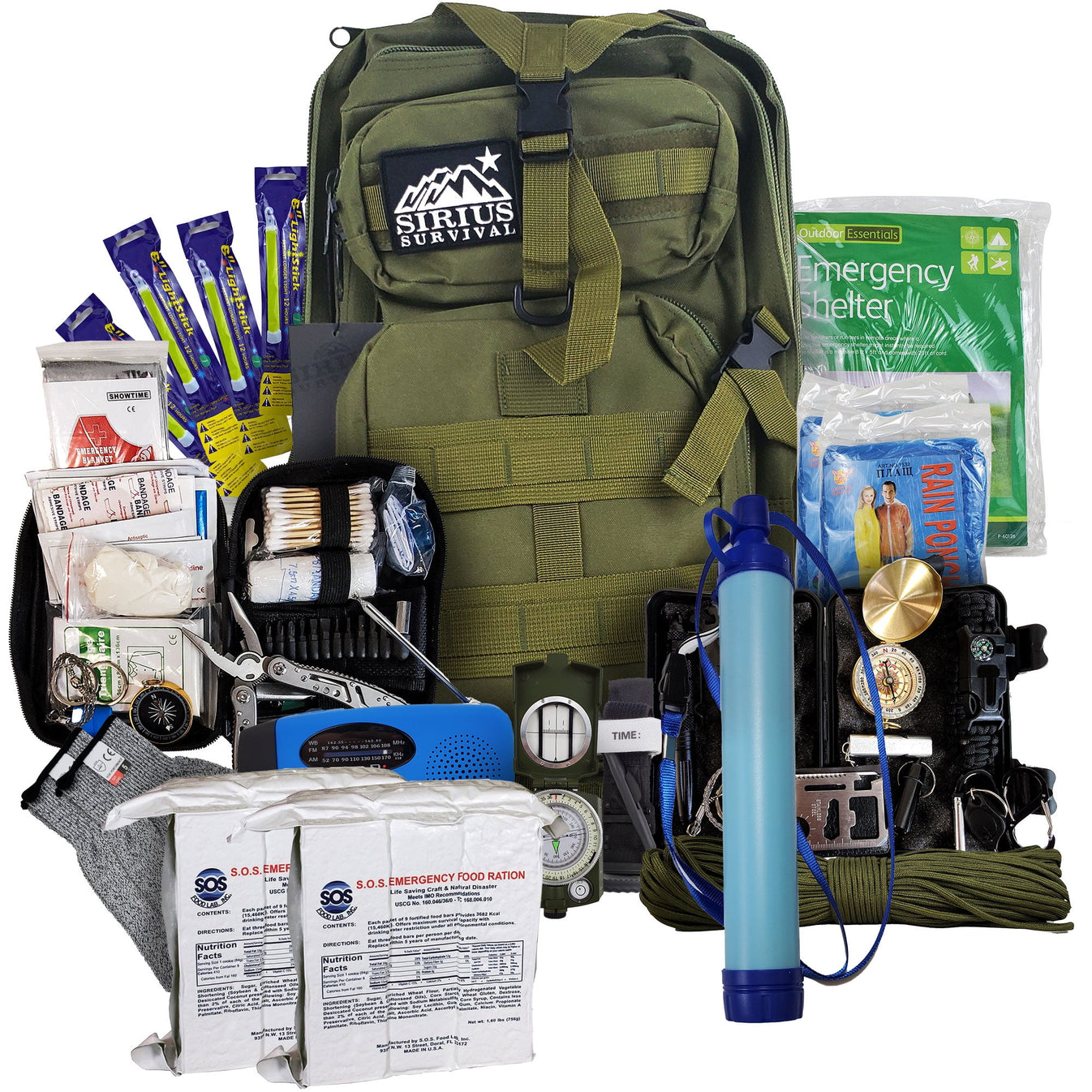 Vital 72 Hour Emergency Survival Kit for Family - Be Prepared for Hurr ...