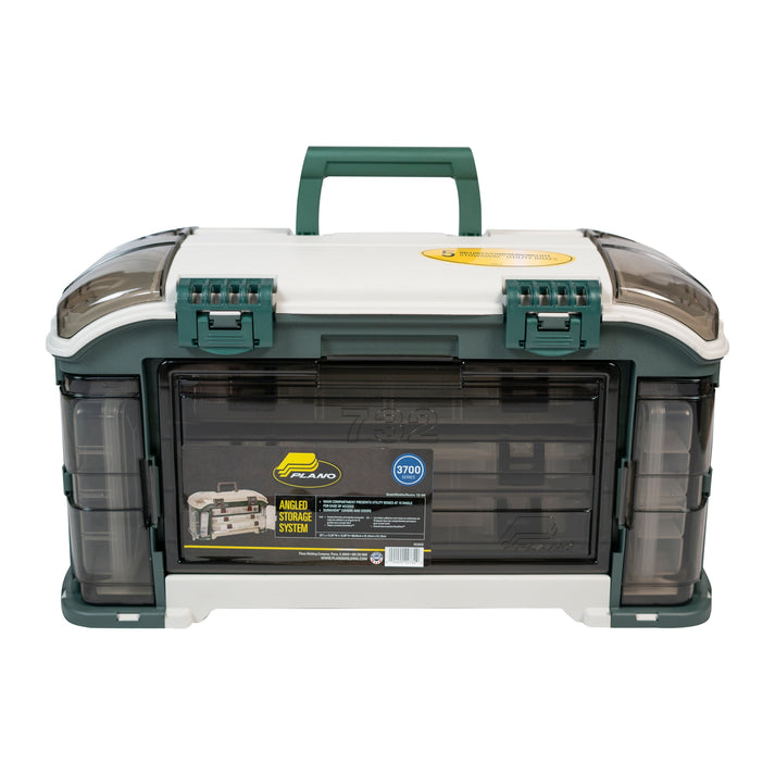 Plano Outdoor Sports Angled Fishing Tackle Box Storage System, Green ...